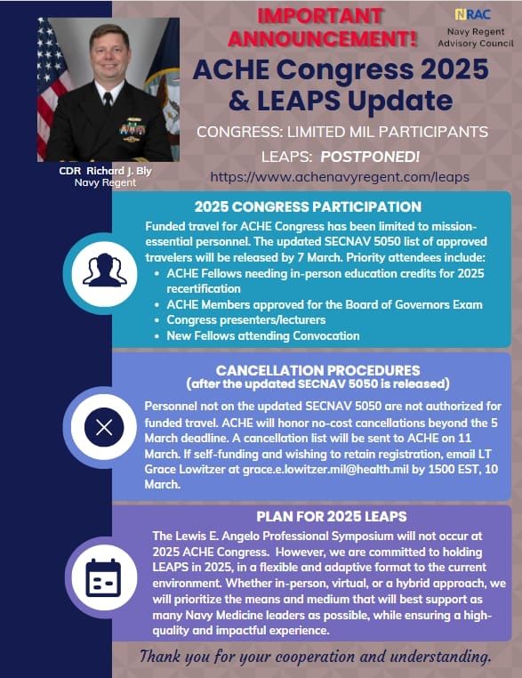 2025 ACHE Conference and LEAPS Update « Joel Schofer's Career Planning Blog